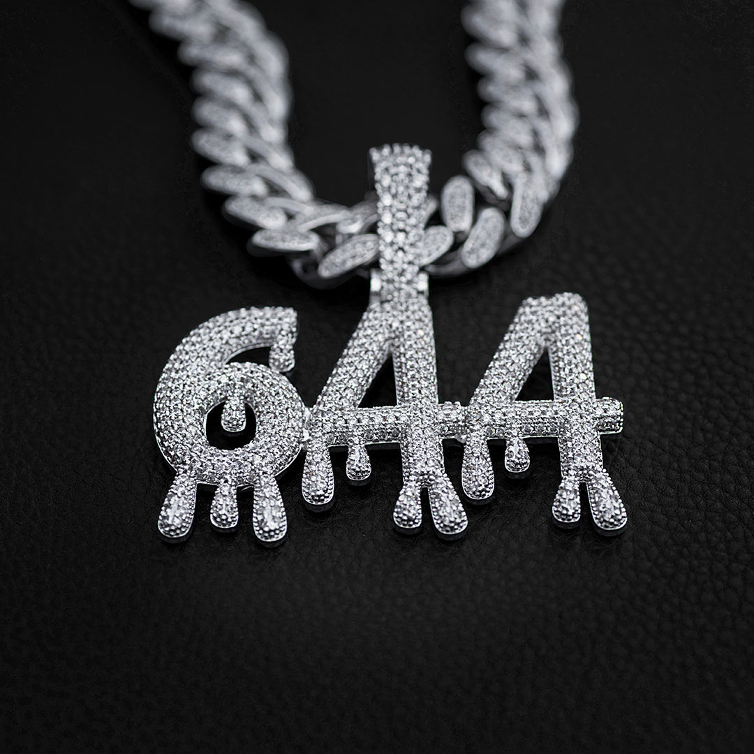 Custom Dripping Number Necklaces – DRMD JEWELRY